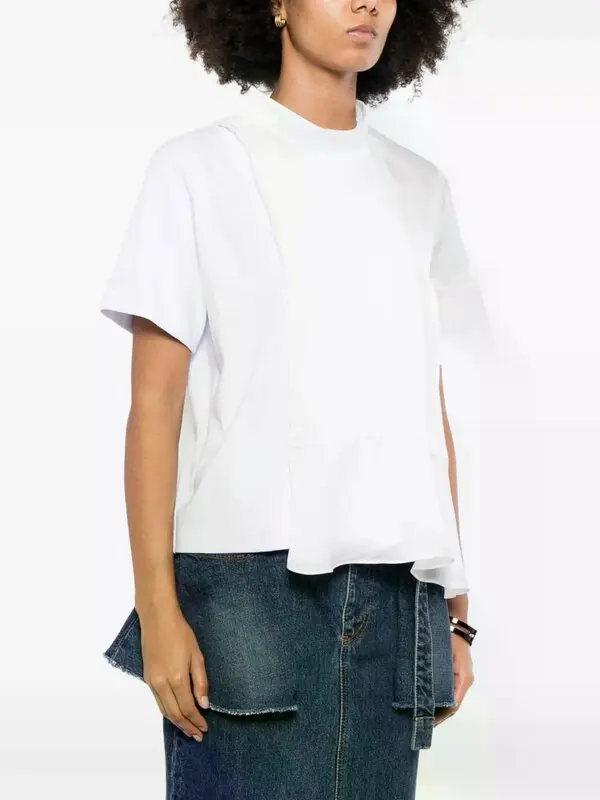 Sacai Asymmetric Panelled T-shirt