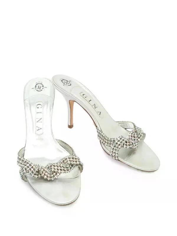 GINA Crystal-embellished Heeled Sandals