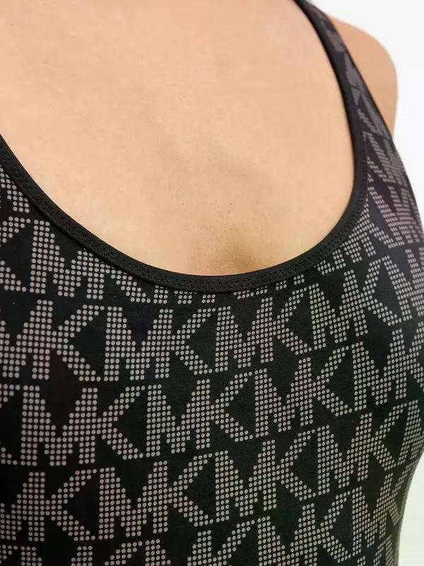 Michael Kors Reversible Logo Scoopneck Swimsuit
