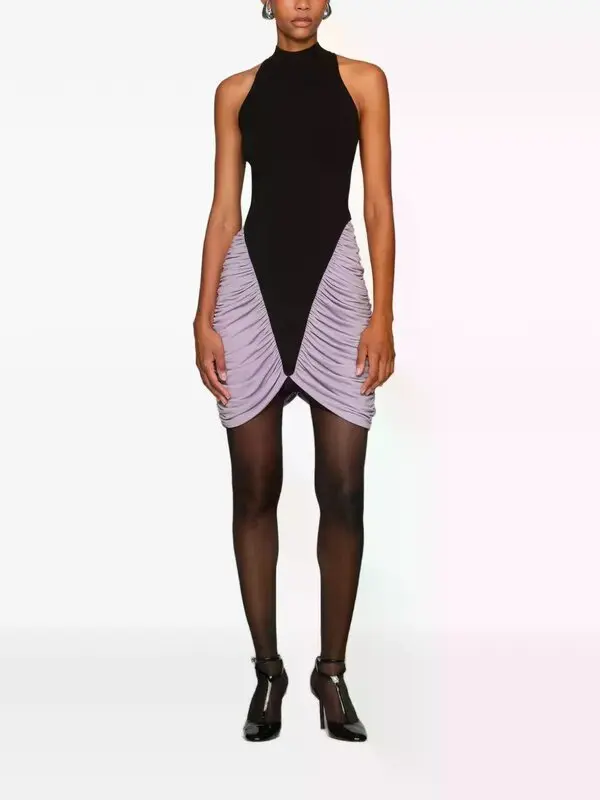 ET OCHS Ruched Panelled Mini Dress