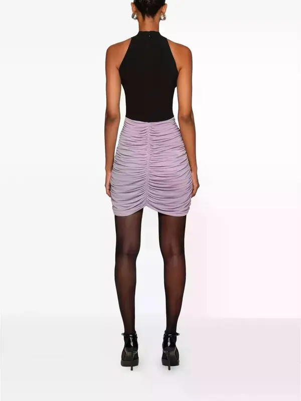 ET OCHS Ruched Panelled Mini Dress