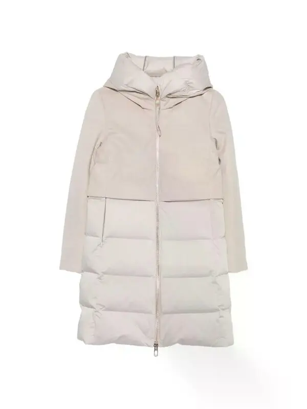 DUNO Ballon Hooded Padded Coat - Neutrals