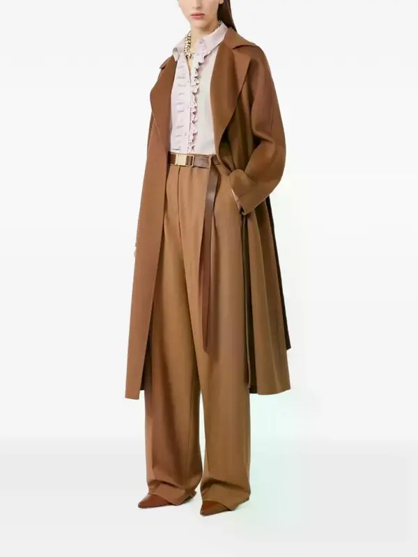 Max Mara Wool Belted Wrap Coat