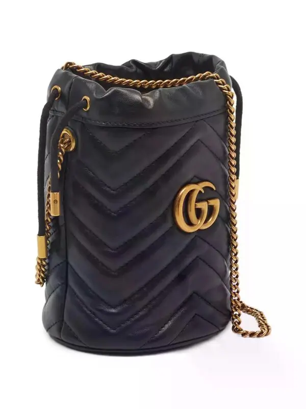Gucci Small Gg Marmont Matelassé Bucket Bag