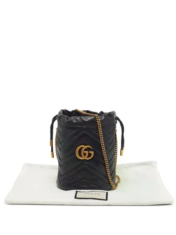 Gucci Small Gg Marmont Matelassé Bucket Bag