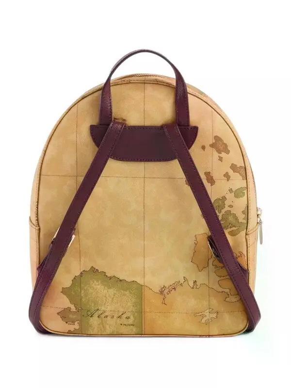 ALVIERO MARTINI 1° CLASSE Geo Classic Panelled Leather Backpack