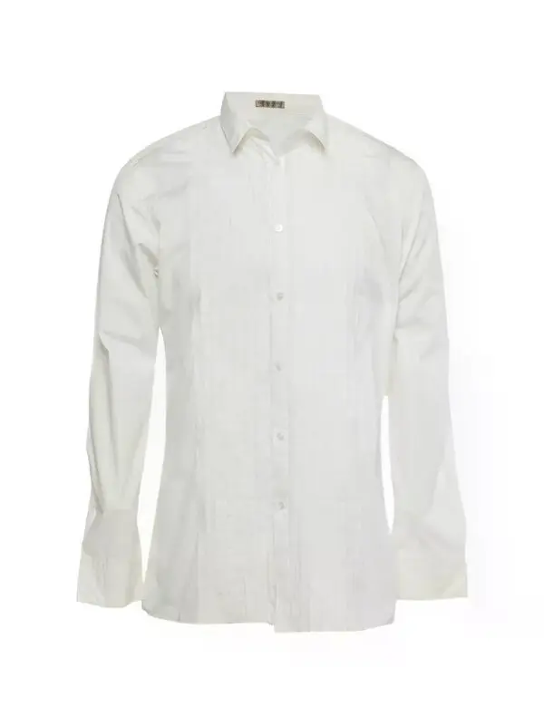 Bottega Veneta Pintuck Long-sleeve Shirt - White