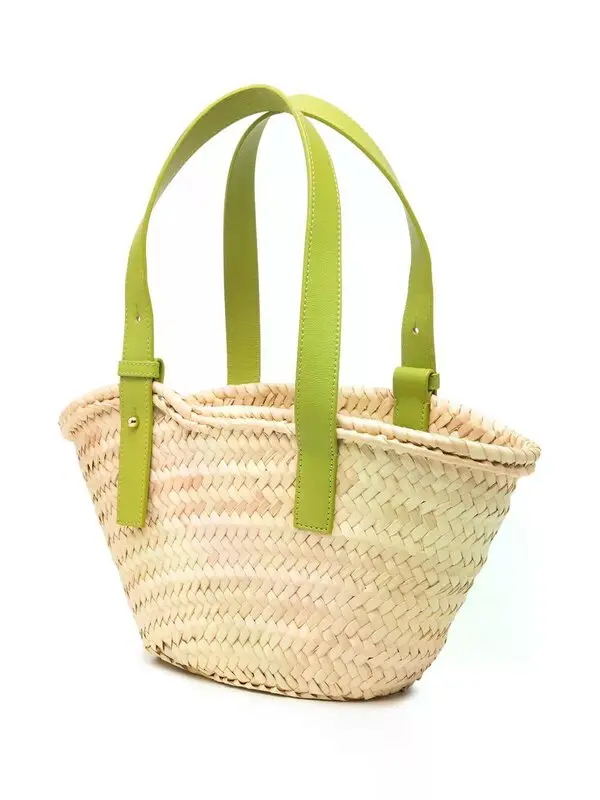 Loewe 2023 Small Raffia Anagram Basket Bag Tote Bag