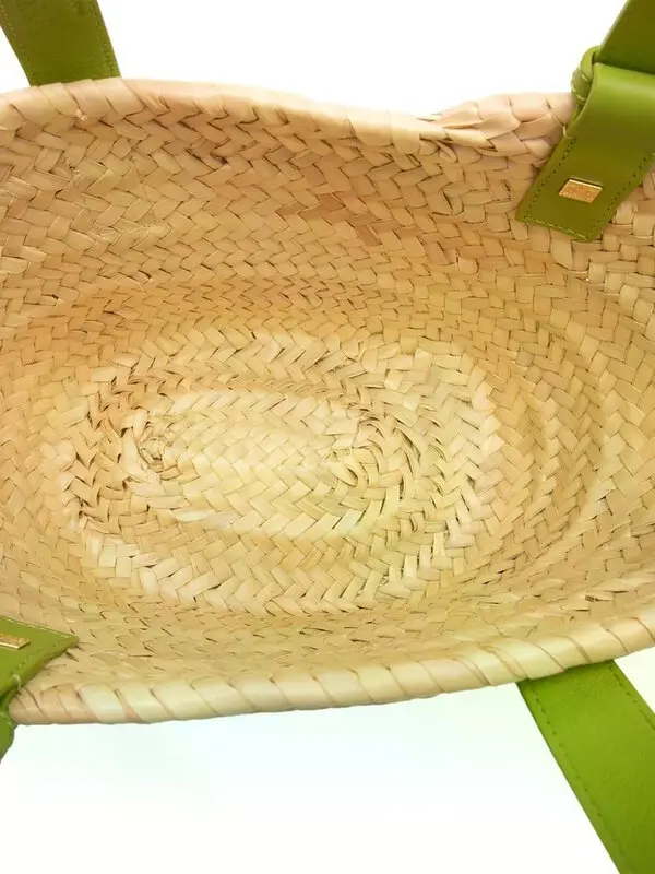 Loewe 2023 Small Raffia Anagram Basket Bag Tote Bag