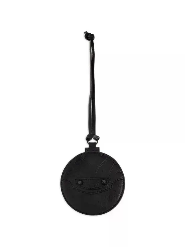 Balenciaga Le City Leather Mirror Charm - Black