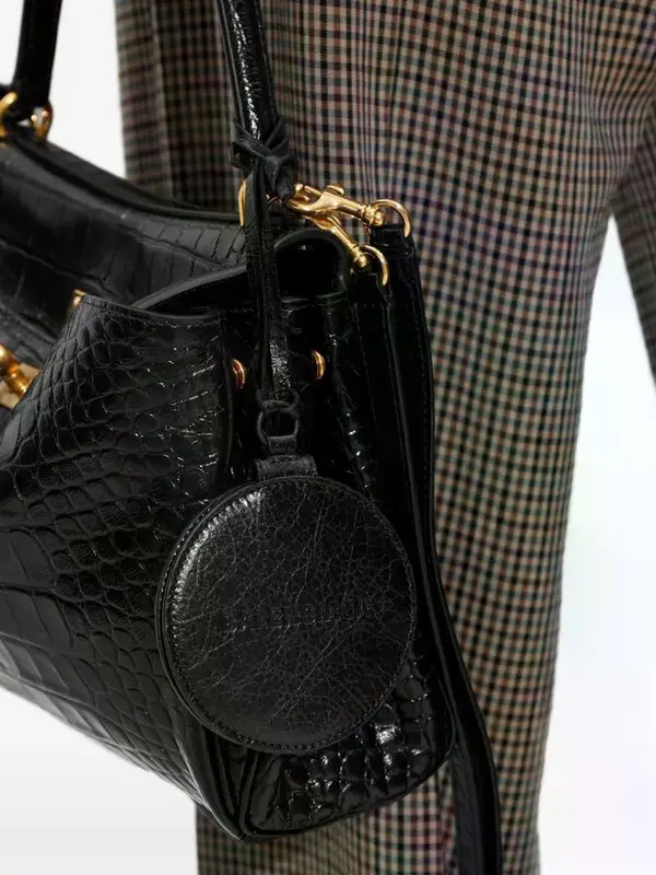 Balenciaga Le City Leather Mirror Charm