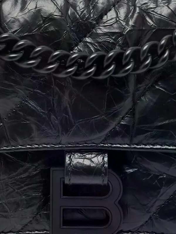 Balenciaga Crush Crinkled Shoulder Bag