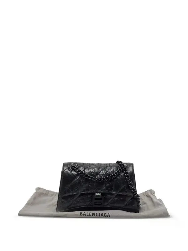 Balenciaga Crush Crinkled Shoulder Bag