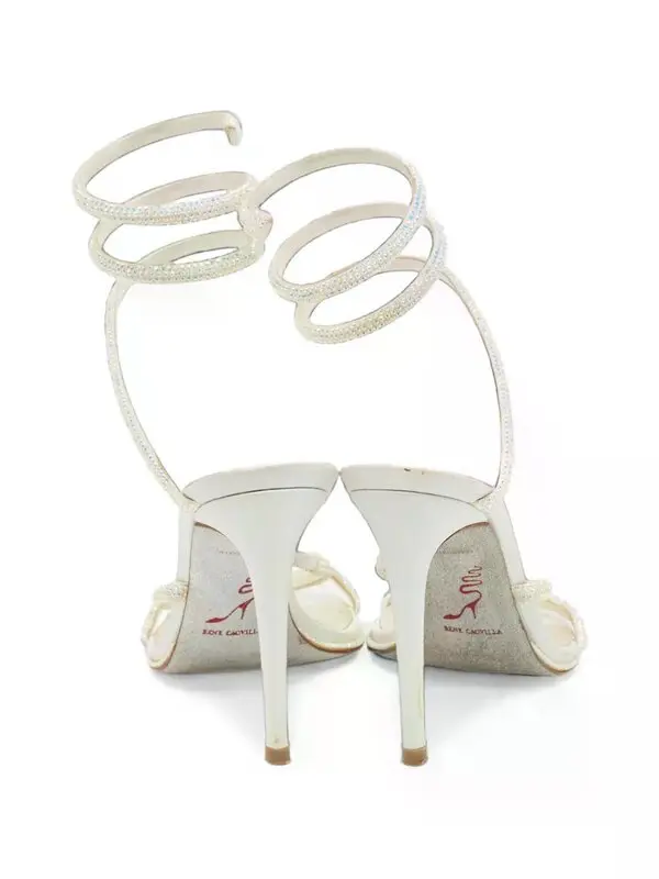 Rene Caovilla Embellished Ankle-wrap Stiletto Sandals