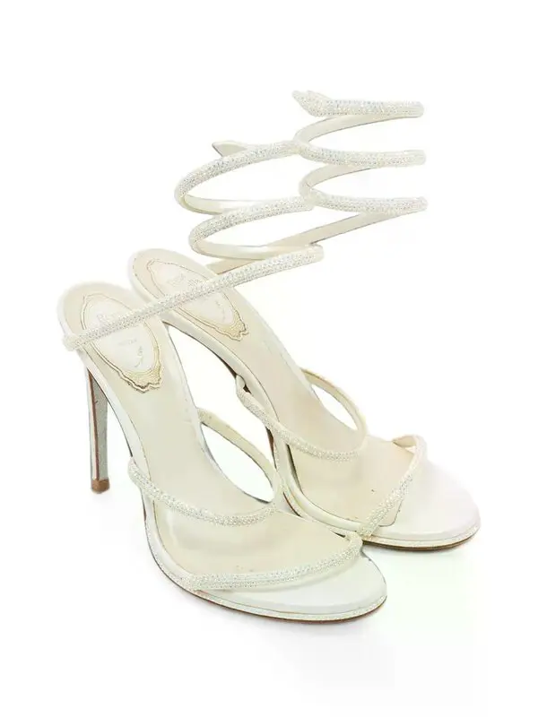 Rene Caovilla Embellished Ankle-wrap Stiletto Sandals