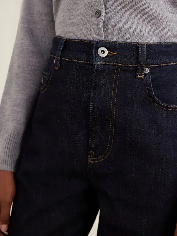 Loewe Anagram Embroidered High-rise Straight-leg Jeans