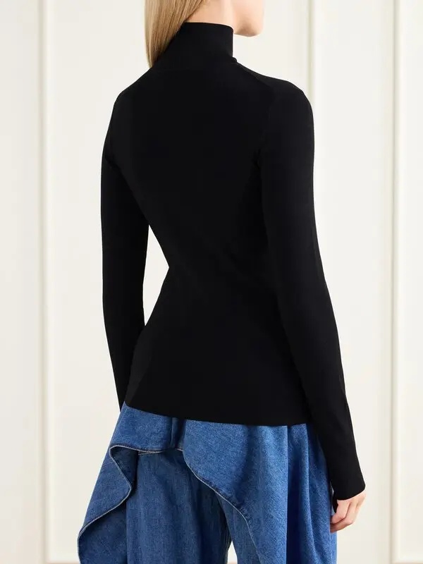 Loewe Logo-embroidered Ribbed T-shirt