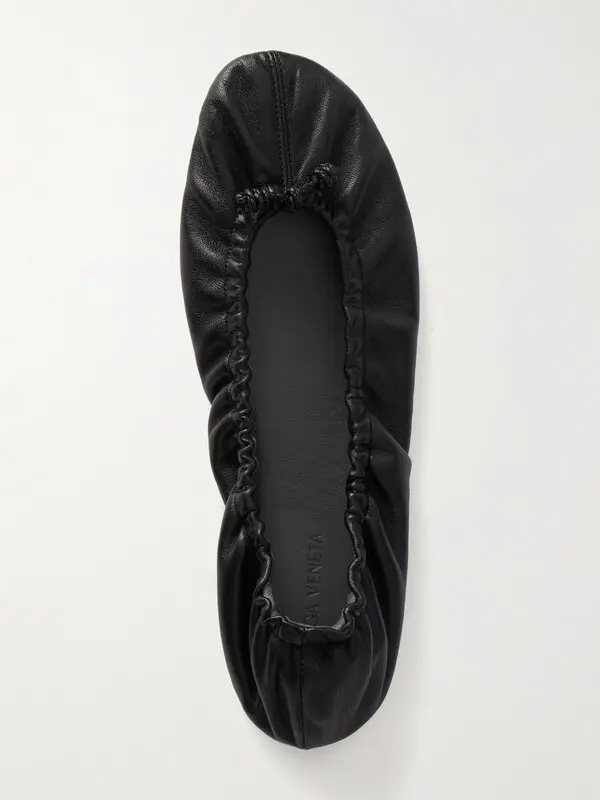 Bottega Veneta Fantasmina Leather Ballet Flats