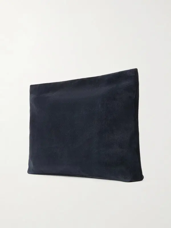 NILI LOTAN Jerry Suede Clutch - Blue