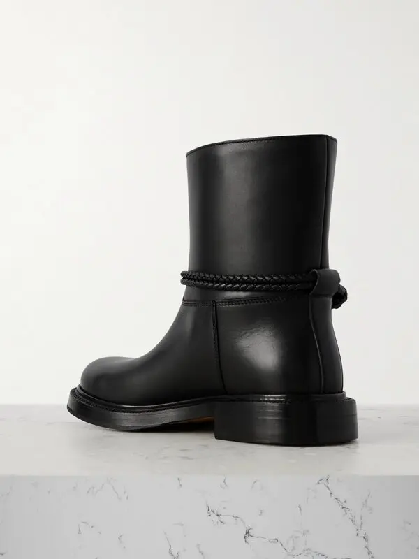 Bottega Veneta James Leather Ankle Boots