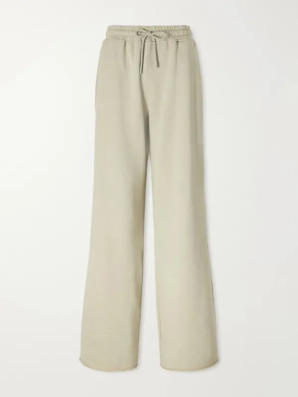 On Club Collective Cotton Wide-leg Pants - Neutrals