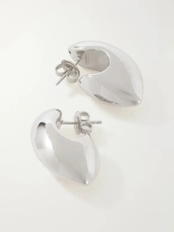 Bottega Veneta Sterling Hoop Earrings