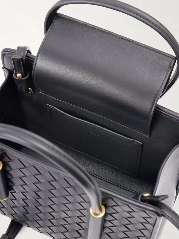 Bottega Veneta Barbara Mini Intrecciato Leather Tote