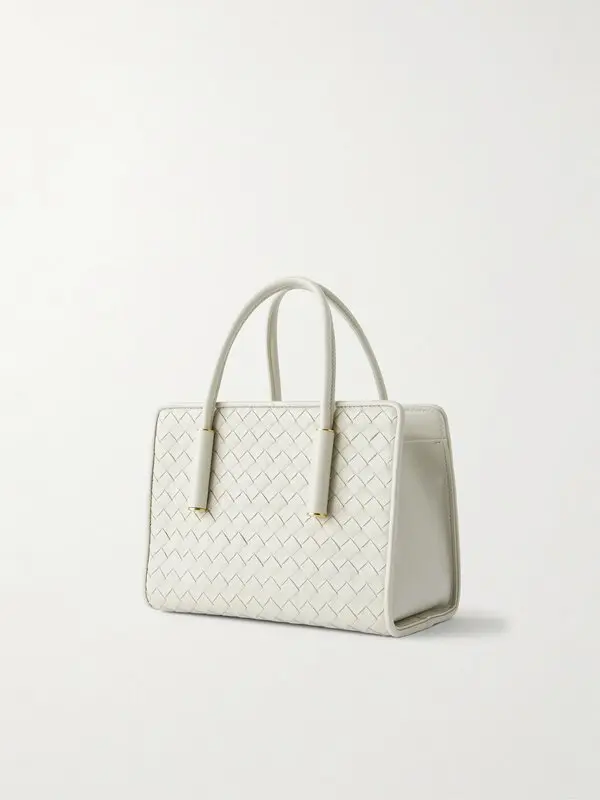 Bottega Veneta Barbara Mini Intrecciato Leather Tote