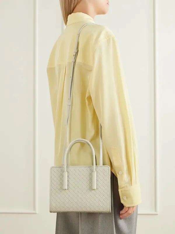 Bottega Veneta Barbara Mini Intrecciato Leather Tote