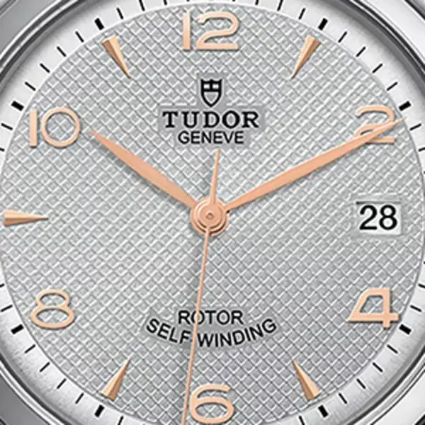 TUDOR 1926 Stainless Steel Watch With Embossed Dial And Gold-plated Hands