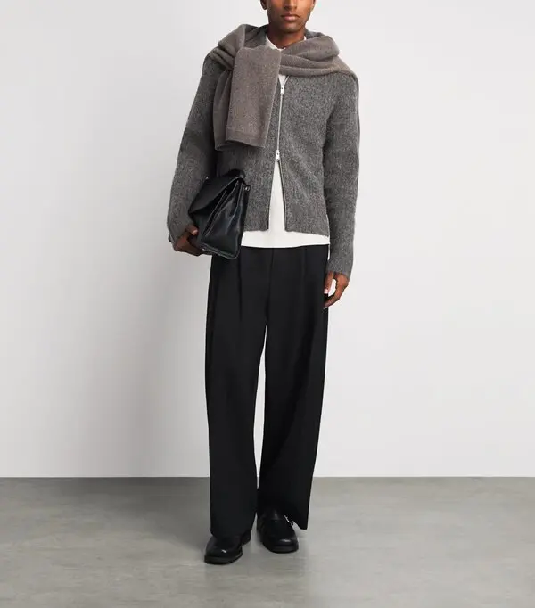 SAMSØE SAMSØE Alpaca-blend Zip-up Cardigan