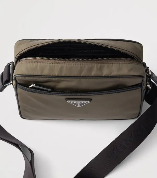 Prada Re-nylon Saffiano Leather-trim Shoulder Bag