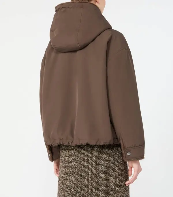 Max Mara Faux-fur-lined Reversible Raincoat