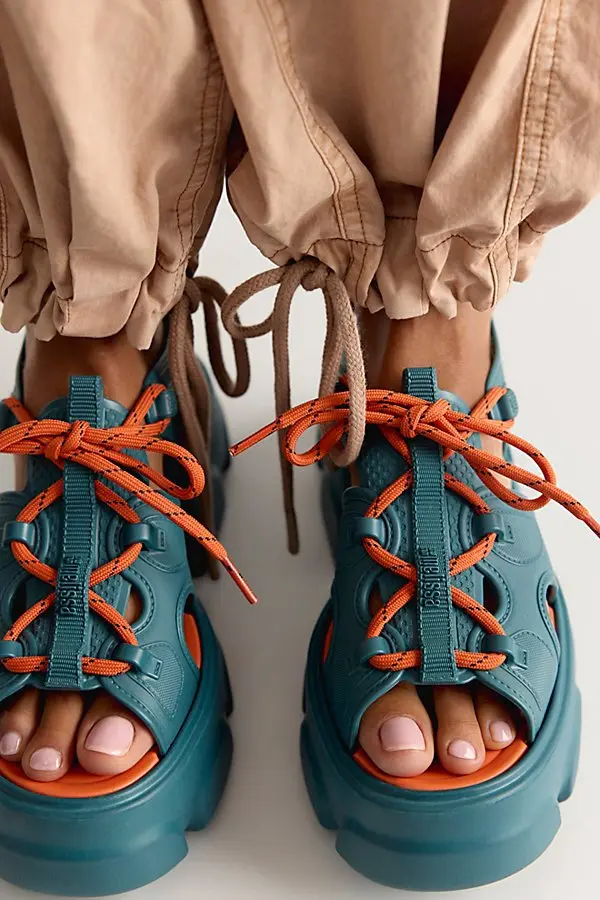Melissa Camp Sandals At - Blue/orange