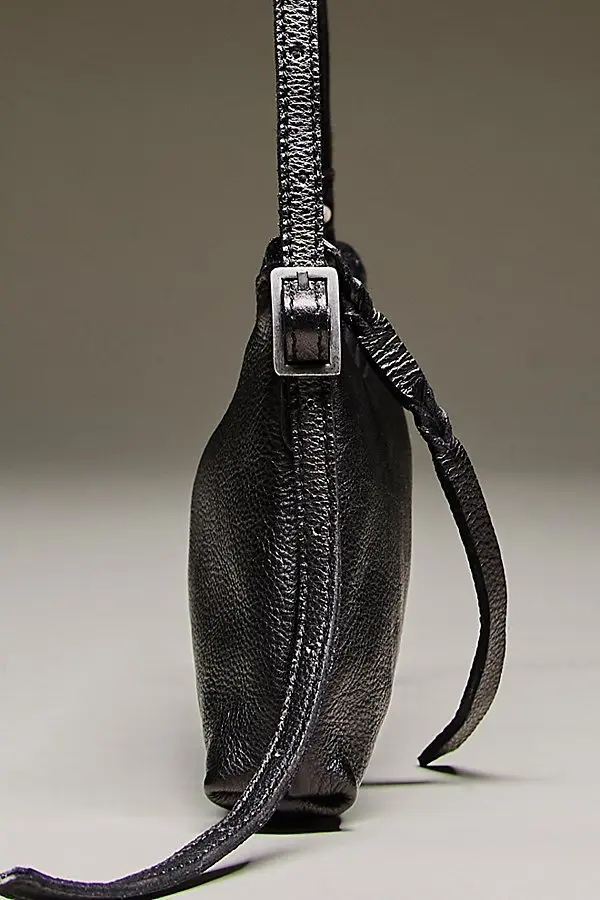 We The Free Sutton Leather Shoulder Bag At - Black