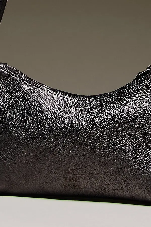 We The Free Sutton Leather Shoulder Bag At - Black