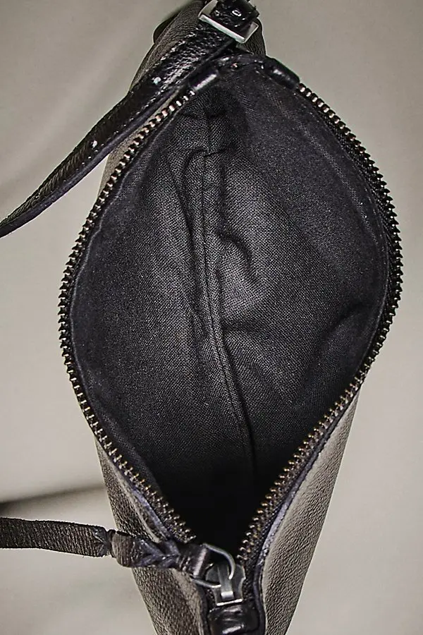We The Free Sutton Leather Shoulder Bag At - Black