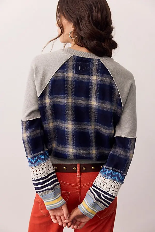 We The Free Western Craft Crew Neck Pullover