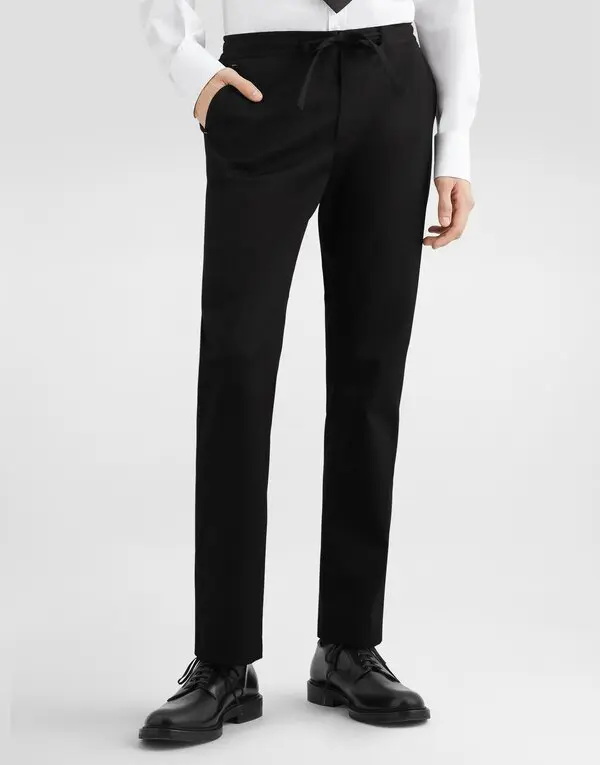 Dolce & Gabbana Technical Wool Jogging Trousers Pants And Shorts