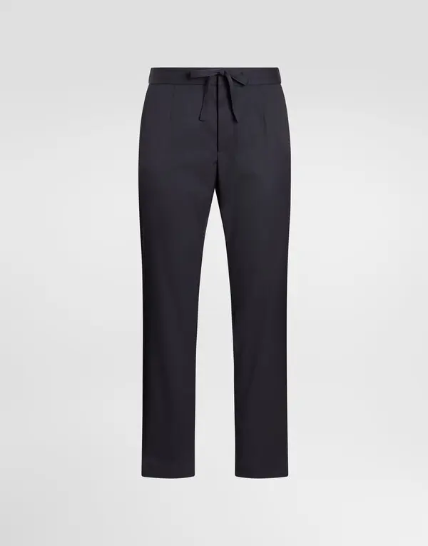 Dolce & Gabbana Technical Wool Jogging Trousers - Blue
