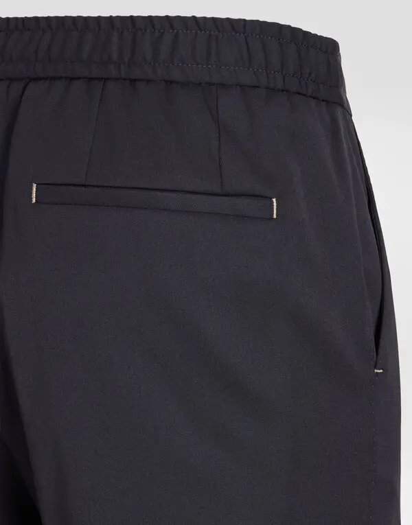 Dolce & Gabbana Technical Wool Jogging Trousers - Blue