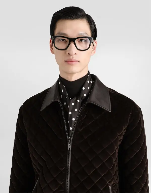 Dolce & Gabbana Quilted Velvet Bomber Jacket Collection
