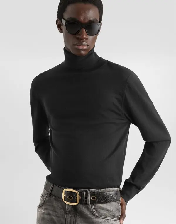 Dolce & Gabbana Cashmere Turtleneck Sweaters And Cardigans