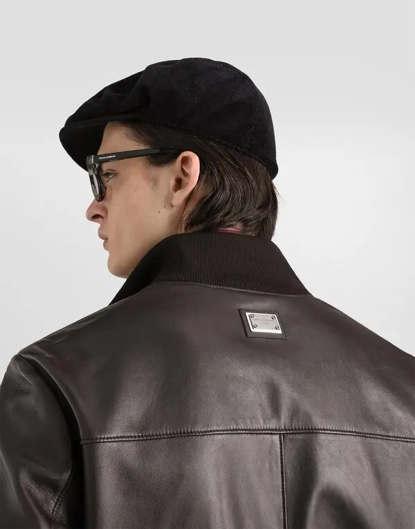 Dolce & Gabbana Lambskin Bomber Jacket Coats And Jackets