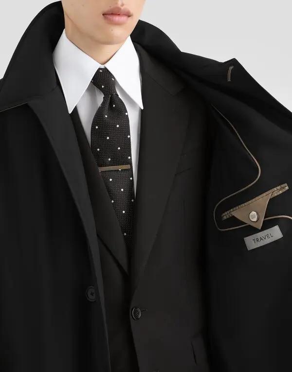 Dolce & Gabbana Single-breasted Nylon Trench Coat Coats And Jackets