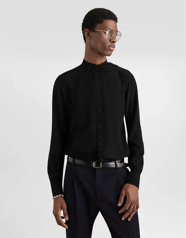 Dolce & Gabbana Crêpe De Chine Martini Shirt Shirts