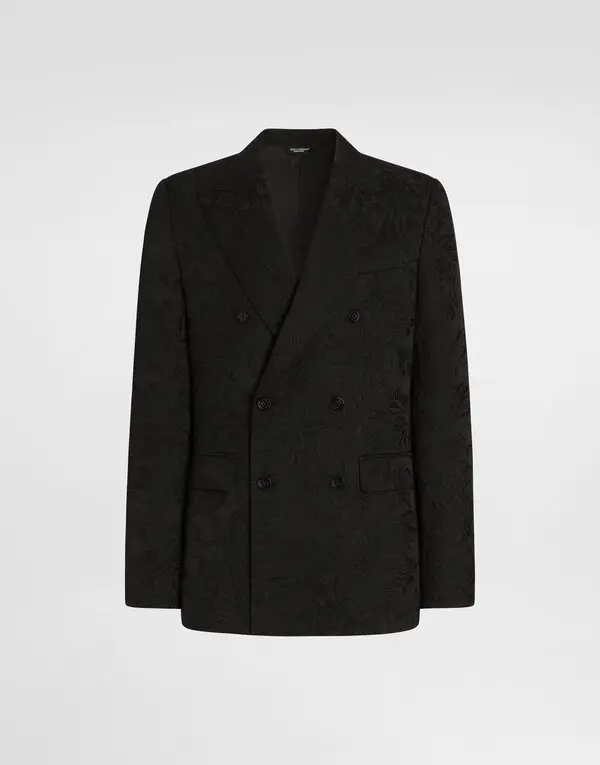 Dolce & Gabbana Sicilia Light Double-breasted Brocade Jacket Suits And Blazers