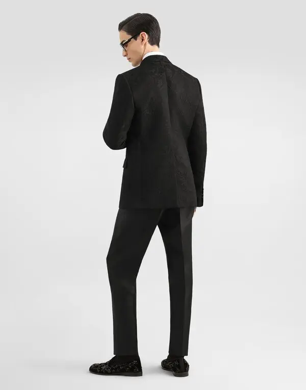 Dolce & Gabbana Sicilia Light Double-breasted Brocade Jacket Suits And Blazers