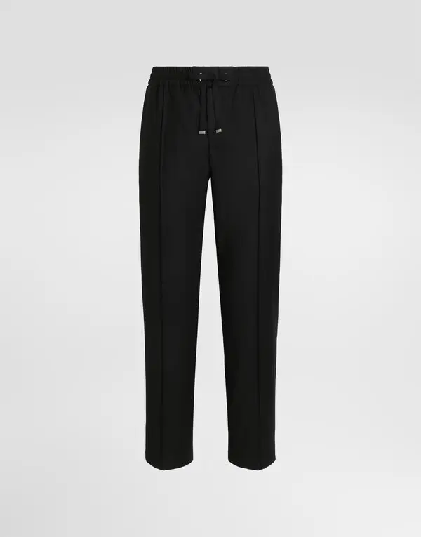 Dolce & Gabbana Flannel Jogging Trousers Pants And Shorts - Black