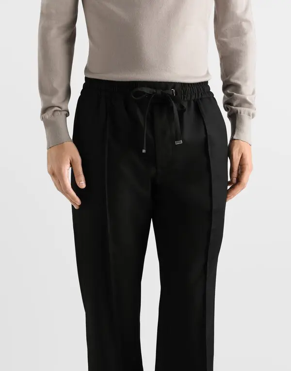 Dolce & Gabbana Flannel Jogging Trousers Pants And Shorts